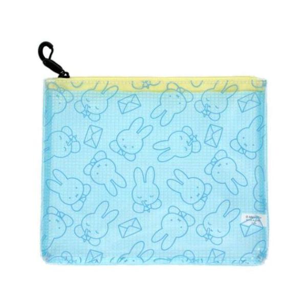 「トラベルポーチ」 ミッフィー ディックブルーナ 絵本キャラクター トラベルポーチ ターポリンフラットポーチ letter BL ゾーウィー フラットタイプでかさばらず、持ち運びにも便利 ディックブルーナの人気絵本[miffy/ミッフィーち...