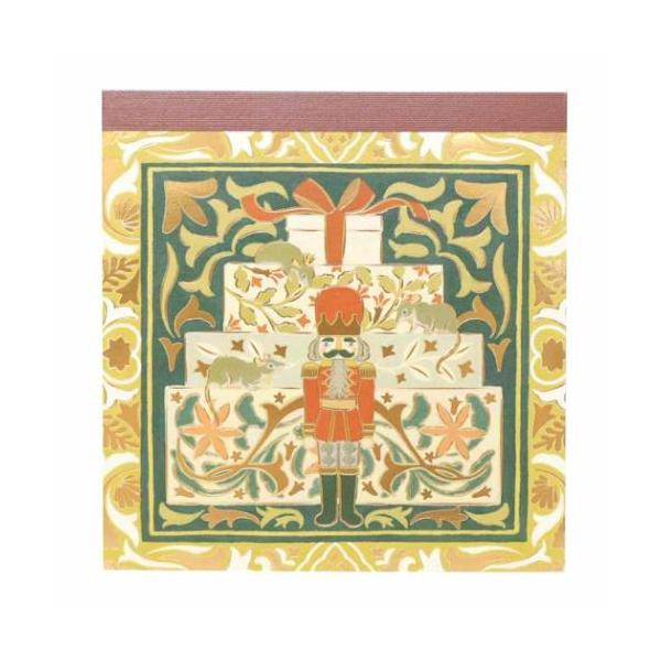 「メモ帳」 メモパッド Naffy メモ帳 アクティブコーポレーション くるみ割人形 思わず見惚れてしまう繊細で美しいイラストのメモ帳 童話の挿絵や装画を数多く手掛ける絵本作家[Naffy]からグッズ登場こちらは表紙全面に金箔を施した[メモ...