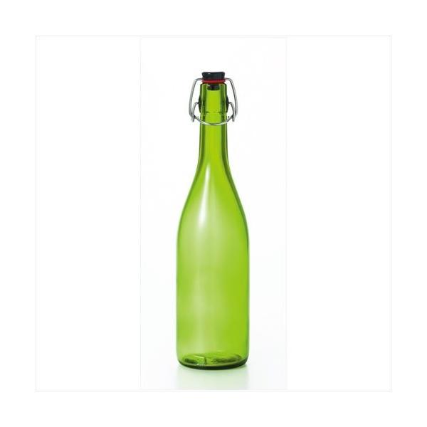 「取寄品」 「保存容器・保存ビン」 Swing stopper bottle 保存瓶 スウィング721EG BK 3個セット グリーン アデリア 720ml 自家製果実酒の小分け容器にもぴったり テーブルをおしゃれに演出するウォーターボトル...