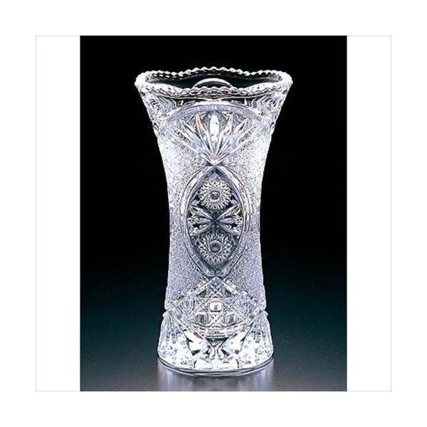 「取寄品」 「フラワー・園芸」 フラワーベース クリスタル花器 ソリティア/L（花瓶） R-738 アデリア 14.1×24cm 日本製 ガラスの表情で楽しむ…花と硝子のある空間 インテリア・エクステリアに、そしてディスプレイに…あらゆるス...