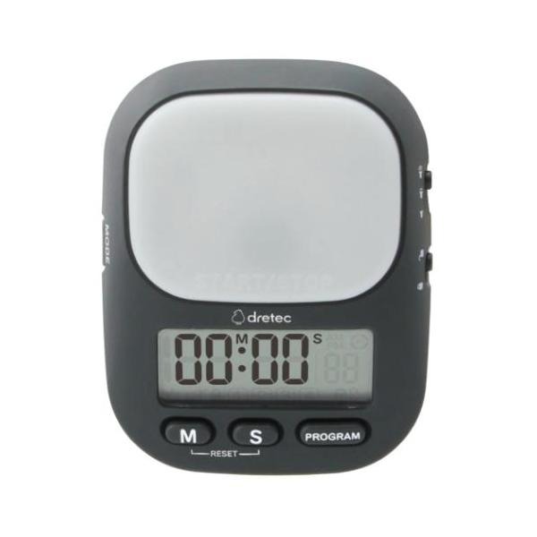 「置き時計 壁掛け時計」 置時計 ラーニングタイマー 私のルーティン ダークグレー ドリテック 4つの時間とループ回数を自分好みに設定できる！ インターバルモード/タイマーモード/時計モードの3モード搭載。インターバルモードでは「4つのタイ...