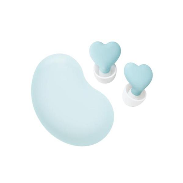 「生活雑貨その他」 みみせん ハートの集中耳栓 ケース付 シリコンタイプ ハート ブルー ソニック 耳栓つけて集中力アップ！暗記学習にもオススメ 無音と雑音の間、適度なノイズが「ちょうどいい」。耳栓で、集中力アップゾーンを手に入れよう！カフ...