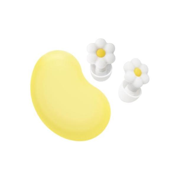 「生活雑貨その他」 みみせん お花の集中耳栓 ケース付 シリコンタイプ フラワー ホワイト 耳栓つけて集中力アップ！暗記学習にもオススメ 無音と雑音の間、適度なノイズが「ちょうどいい」。耳栓で、集中力アップゾーンを手に入れよう！カフェや図書...