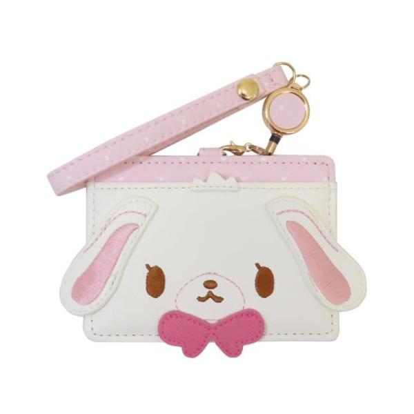 「パスケース」 リール付きパスケース シュガーバニーズ 定期入れ サンリオ アルディ かばんに付けたまま改札を通れる便利なリール付きパスケース 大人気サンリオキャラクターグッズにまたまた可愛いnewアイテム登場こちらはとっても便利な[リール...
