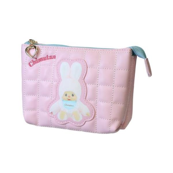世界中の人気者[モンチッチ]グッズにまたまた可愛いnewアイテム登場こちらは人気アイテム[Wポーチ]3ポケットタイプで、中身を整理しやすいかわいいポーチいろいろあるのでお気に入りを揃えてくださいサイズ：約148x100x59mm素材：合成皮革