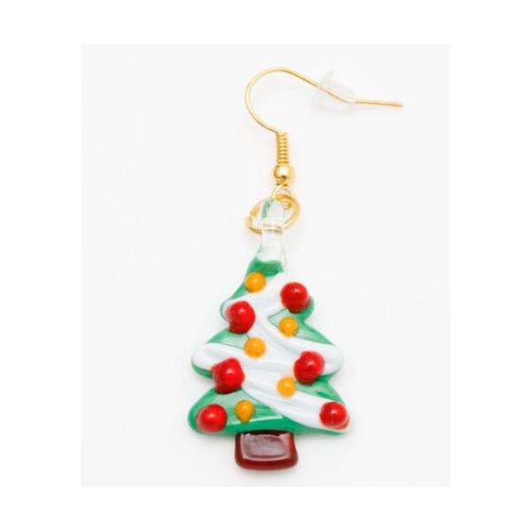 「ピアス」 ピアス VNツリーE1P 1VARIATION 北欧 アミナコレクション パッと目を惹くデザインが魅力的 クリスマスにぴったりのかわいい雑貨シリーズこちらは水の都、イタリアの都市ベネチアで作られた伝統的なガラス細工のピアスクリス...