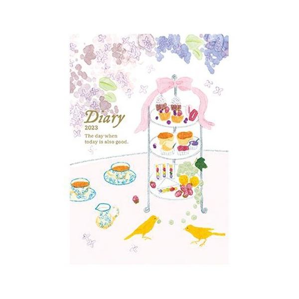 2023年度ダイアリー M124 A6マンスリー いわぶちさちこ ハリネズミと一緒 1000123989 APJ 手帳 スケジュール帳 アート ...