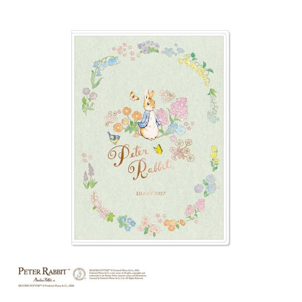 【発売日：2026年08月10日】世界中で親しまれている[Peter Rabbit]の使いやすくてかわいいスケジュール手帳<br>一日のマスが大きく書き込みもしやすい<br><br>サイズ：約128x18...
