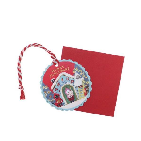 「クリスマス」 クリスマスカード 北岸由美 Mini card クリスマスの家 グリーティングカード 大切な人に贈りたいお洒落なCHRISTMAS CARD MERRY CHRISTMAS人気イラストレーター[北岸由美]のSNSにて1日1枚...