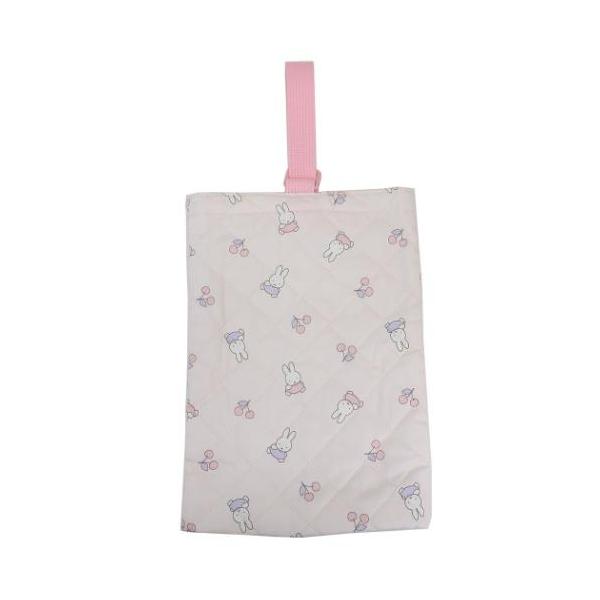 「シューズバッグ」 ミッフィー 体育館靴かばん キルト シューズバッグ 総柄 ピンク 新入学 ディックブルーナ 絵本キャラクター 新入学 新入園にぴったりなかわいいスクール雑貨シリーズ ディックブルーナの人気絵本[miffy/ミッフィーちゃ...