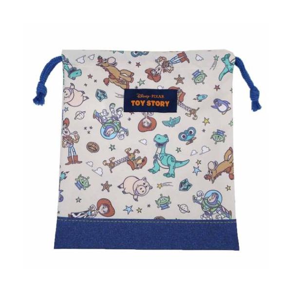 「巾着袋」 トイストーリー 巾着 小 巾着袋 ディズニー 新入学 新入園にぴったりなかわいいスクール雑貨シリーズ 大人気ディズニーキャラクターのスクール雑貨シリーズこちらはお弁当袋やコップ入れなどに使える[巾着袋]カバンの中で散らかりがちな...