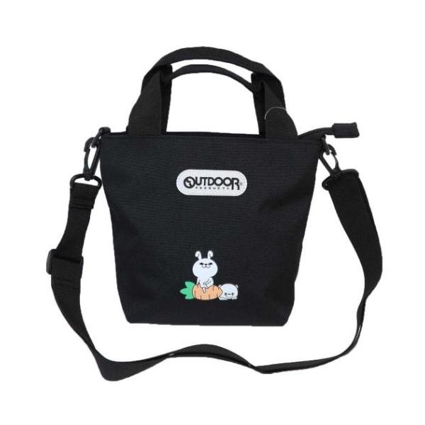 「ショルダーバッグ」 斜め掛けかばん ヨッシースタンプxOUTDOOR ショルダーバッグ 黒 YOSISTAMP YOSISTAMPxアウトドアプロダクツコラボシリーズ 「うさぎ100％」「くま100％」「ぬこ100％」など数々の人気キャラ...