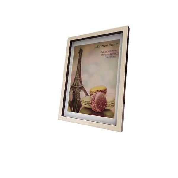 「取寄品」 「フォトフレーム」 フォトフレーム マカロン フレーム ギフト 装飾 インテリア Macaron frame Brown A4（B5サイズマット付） 美工社 子供部屋にもマッチするキュートな額縁 ポップでキュートなカラーフレーム...