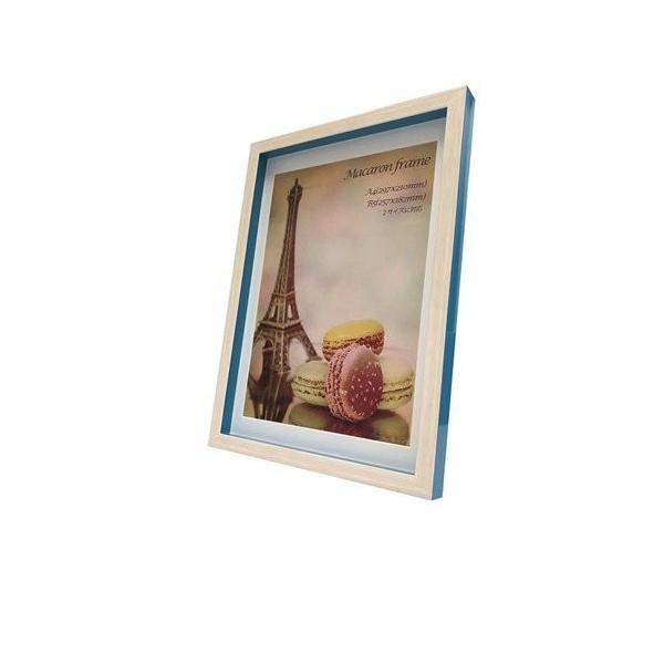 「取寄品」 「フォトフレーム」 フォトフレーム インテリア マカロン フレーム Macaron frame Blue A4（B5サイズマット付） ギフト 装飾 美工社 子供部屋にもマッチするキュートな額縁 ポップでキュートなカラーフレーム。...