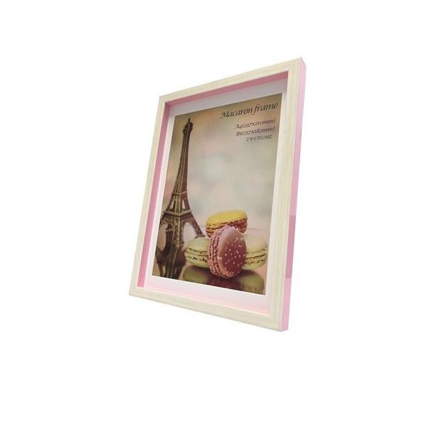 「取寄品」 「フォトフレーム」 フォトフレーム Macaron frame マカロン フレーム Pink A4（B5サイズマット付） インテリア ギフト 装飾 美工社 23.3×32×2.5cm 子供部屋にもマッチするキュートな額縁 ポップ...