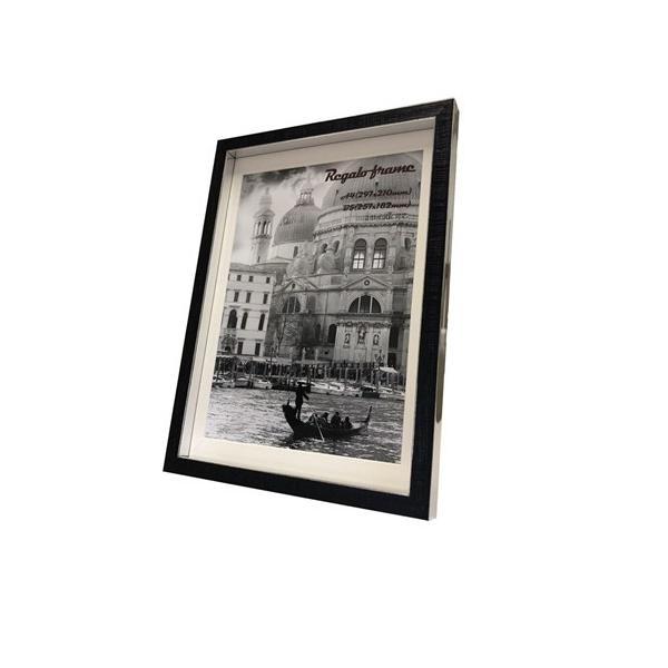 「取寄品」 「フォトフレーム」 Regalo frame フォトフレーム レガーロ フレーム インテリア Silver A4（B5サイズマット付） ギフト 装飾 23.3×32×2.5cm マット付き シンプルで上品な額縁は贈り物にもおすす...