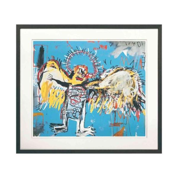 「取寄品」 「ポップアート」 アートポスター ジャン-ミシェル バスキア Jean-Michel Basquiat Untitled (Fallen Angel)1981 美工社 ストリートアートをキャンバスに表現 （1960-1988） ...