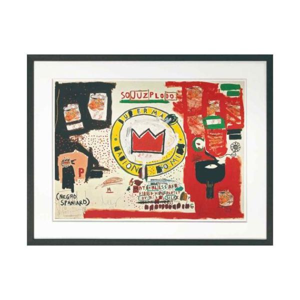 「取寄品」 「ポップアート」 Jean-Michel Basquiat ジャン-ミシェル バスキア アートポスター 美工社 Untitled (Crown) 1988 ストリートアートをキャンバスに表現 （1960-1988） 1960年に...