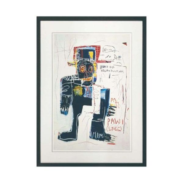 「取寄品」 「ポップアート」 アートポスター ジャン-ミシェル バスキア Jean-Michel Basquiat Irony of Negro Policeman ストリートアートをキャンバスに表現 （1960-1988） 1960年にア...