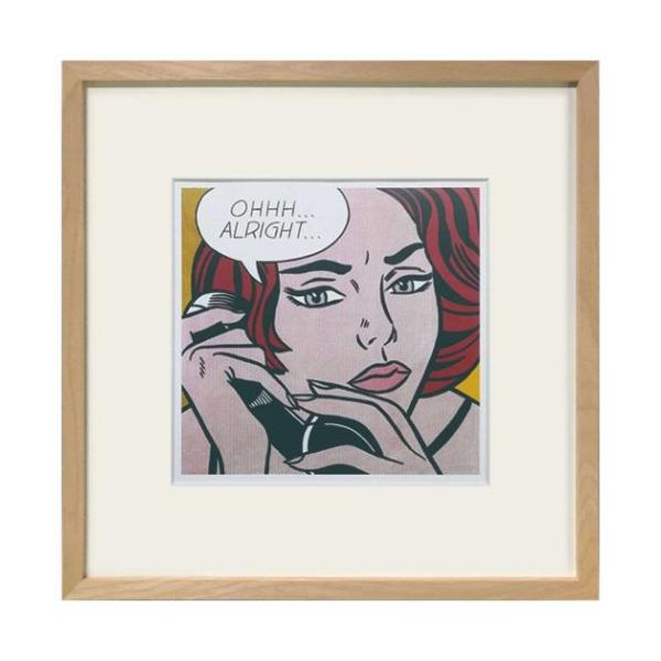 「取寄品」 「ポップアート」 アートポスター リキテンシュタイン Roy Lichtenstein Ohhh...Alright... コミックのひとコマを描いたポップアート ロイ リキテンシュタイ（1923-1997） ポップアーティスト...