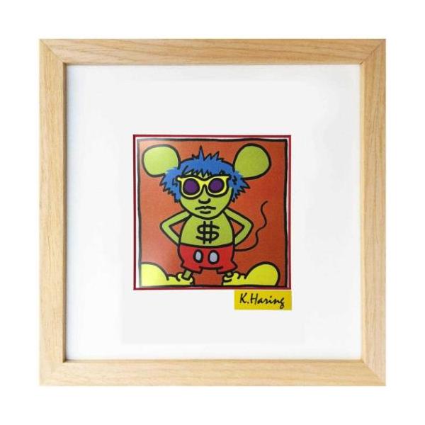 「取寄品」 「ポップアート」 アートフレーム キースヘリング Keith Haring Andy Mouse 1986 I アメリカポップアートを牽引する代表的なアーティスト （1958-1990） アメリカ、ポップ アートを牽引する代表的...