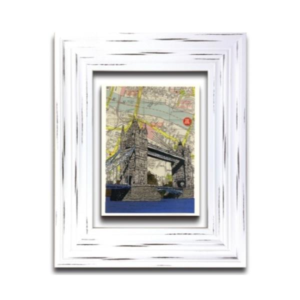 「取寄品」 「インテリアパネル」 Lyn and Stephen Sasser リン アンド ステファン アートフレーム インテリア London 1 旅をイメージさせてくれる素敵なアートをお部屋に ヴィンテージな地図の上にアイコンをコラー...