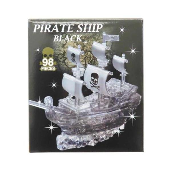 「パズル」 パズル クリスタルパズル パイレーツシップ ブラック ビバリー 楽しいお家時間にぴったりなジグソーパズル 毎日が楽しくなるキュートなTOYシリーズこちらは透明のピースを組み上げる[立体ジグソーパズル]完成すると、クリスタルのよう...