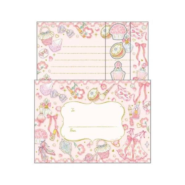 「レターセット」 たけいみき ガーリーイラスト 手紙セット レターセット フェミニンコスメ 「カワイイ」をぎゅっと集めた女子がときめくガーリーシリーズ 「カワイイ」をギュッとあつめた、女の子がときめくガーリーイラストが人気の[たけいみき]の...