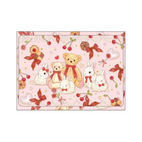 「レターセット」 たけいみき ミニレターセット 手紙セット ガーリーイラスト うさぎとテディベア 「カワイイ」をぎゅっと集めた女子がときめくガーリーシリーズ 「カワイイ」をギュッとあつめた、女の子がときめくガーリーイラストが人気の[たけいみ...