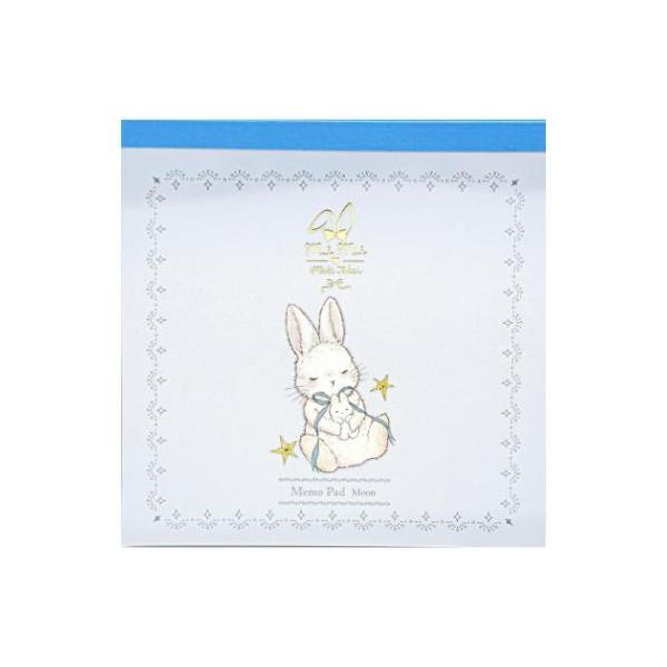 「メモ帳」 たけいみき メモ帳 スクエアメモパッド 100枚綴り ムーン うさぎ クローズピン たけいみき「mimi（ミミ）」シリーズ 第2弾 「カワイイ」をギュッとあつめた、女の子がときめくガーリーイラストが人気の[たけいみき]のキュート...