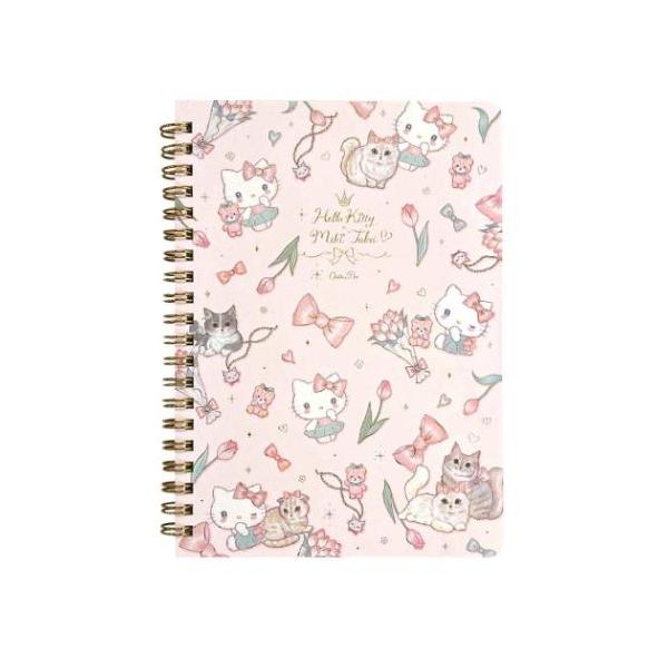 「ミニノート リングノート」 サンリオキャラクターズxたけいみき B6リングノート サンリオ リングノート キャラクター ガーリーイラスト エレガンス ハローキティ コンパクトで持ち運びやすいB6リングノート 大人気[サンリオキャラクターズ...
