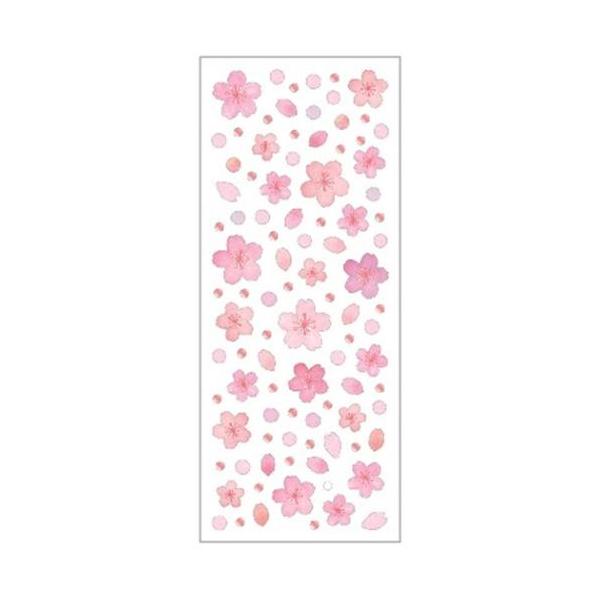 「シール：季節」 シール さくらシール 桜2 クローズピン デコレーション ギフト 手帳やノートを可愛くデコレーション イラストレーターTomoko Hayashiが手掛けるさくらコレクションこちらは手帳のスケージュールシールやノート、アル...