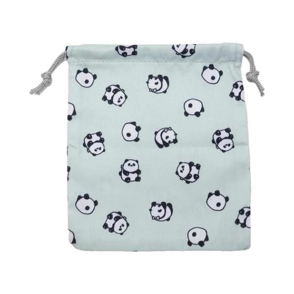 「巾着袋」 きんちゃく袋 きんちゃくポーチ 巾着S ころパンダ 新入学 アニマル ミントイン 新学期にぴったりなかわいい雑貨シリーズ 入学 新学期にぴったりのキュートな雑貨シリーズこちらは小物を入れたりしておくのに便利な[きんちゃく袋]キッ...