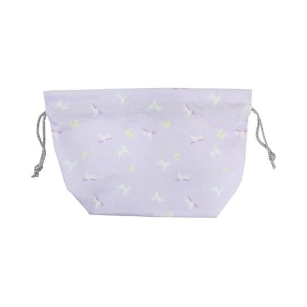 「ランチ巾着」 ランチ巾着 お弁当きんちゃくポーチ ユニコーン 新学期にぴったりなかわいいランチ雑貨シリーズ 入学 新学期にぴったりのキュートなランチ雑貨シリーズこちらはお弁当箱を入れるのにぴったりな[マチ付きランチ巾着]広口幅でお弁当箱の...