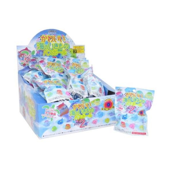 「入浴剤」 入浴剤 かわいい海のいきものバスボール2 全9種 24個入セット アドバンス キッズ大喜び かわいいマスコットが飛び出すバスボール 子供たちが大喜び間違いなしの[かわいい海のいきもの]バスボール入浴玉が新登場バスボールを浴槽にい...