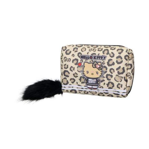 「コスメポーチその他」 ハローキティ グッズ 化粧ポーチ サンリオ キャラクター コスメポーチ 取り外しができるふわふわチャーム付き 大人気サンリオキャラクターグッズにまたまた可愛いnewアイテム登場こちらはかわいい[コスメポーチ]大きく開...