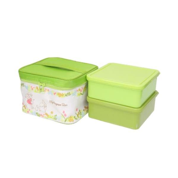 「お弁当箱 シール容器」 となりのトトロ 保冷バッグ付行楽ランチセット お弁当箱 メイといっしょ スタジオジブリ キャラクター となりのトトロのかわいいランチ雑貨シリーズ 宮崎駿監督の名作[となりのトトロ]グッズにまたまた可愛いnewアイテ...