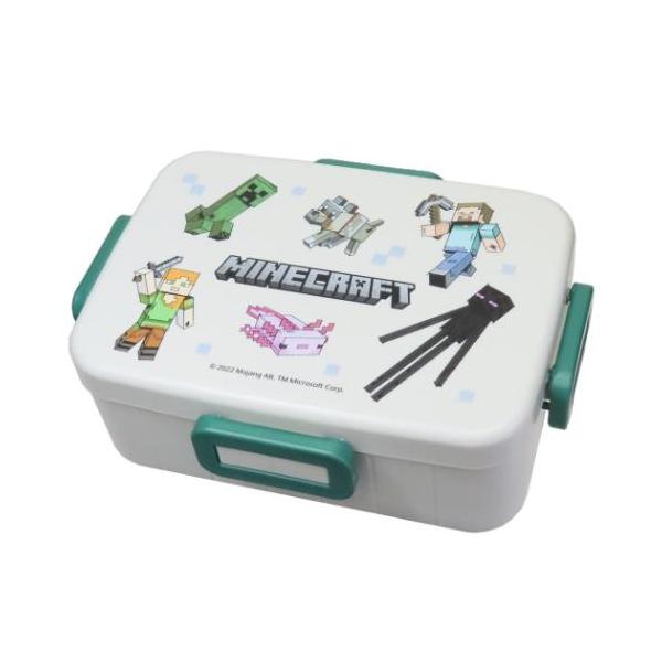 「お弁当箱 シール容器」 マインクラフト Minecraft ゲームキャラクター お弁当箱 抗菌4点ロックランチボックス マイクラのカッコイイランチ雑貨シリーズ サバイバルや建築を自由に楽しめる大人気ゲーム[Minecraft/マインクラフ...