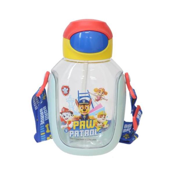 「水筒その他」 パウパトロール グッズ 水筒 アニメキャラクター プッシュ式で簡単オープン！ストロー飲みタイプの水筒 ニコロデオンで人気のカナダ制作の幼児向けアニメ[パウ パトロール]のキュートなランチ雑貨シリーズこちらはストロー飲みタイプ...