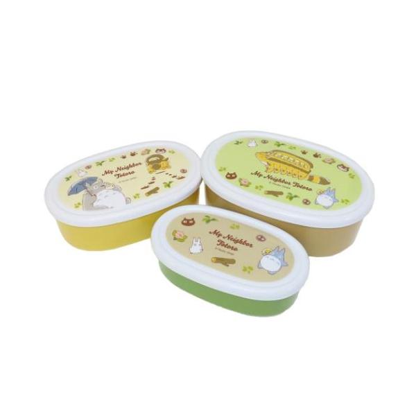 「お弁当箱 シール容器」 となりのトトロ お弁当箱 抗菌シール容器3Ｐセット ネコバス スタジオジブリ スケーター となりのトトロのかわいいランチ雑貨シリーズ 宮崎駿監督の名作[となりのトトロ]グッズにまたまた可愛いnewアイテム登場3サイ...