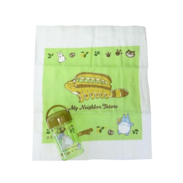 「ランチグッズその他」 となりのトトロ 抗菌ケース付おしぼり スタジオジブリ ランチグッズ キャラクター ネコバス となりのトトロのかわいいランチ雑貨シリーズ 宮崎駿監督の名作[となりのトトロ]グッズにまたまた可愛いnewアイテム登場行楽や...