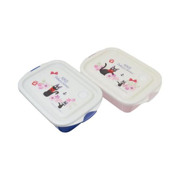 「お弁当箱 シール容器」 魔女の宅急便 抗菌シールボックスＭ２Ｐ スタジオジブリ お弁当箱 キャラクター フレンチ 魔女の宅急便のかわいいランチ雑貨シリーズ 宮崎駿監督の名作[魔女の宅急便]グッズにまたまた可愛いnewアイテム登場フタをした...