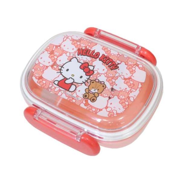 「お弁当箱 シール容器」 ハローキティ お弁当箱 抗菌食洗器対応ふわっとフタタイトランチボックス 270ml うしろうしろ サンリオ スケーター ハローキティのかわいいランチ雑貨シリーズ 大人気サンリオキャラクターズのかわいいランチグッズシ...