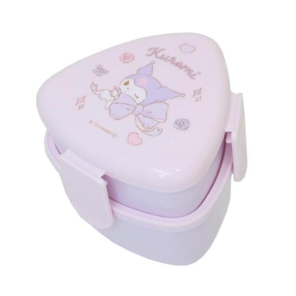 「お弁当箱 シール容器」 クロミ 抗菌三角おにぎりランチボックス＆ケース サンリオ お弁当箱 キャラクター コンパクトになる入れ子式収納 大人気サンリオキャラクターのキュートなランチ雑貨シリーズこちらはとっても便利な[抗菌三角おにぎりランチ...