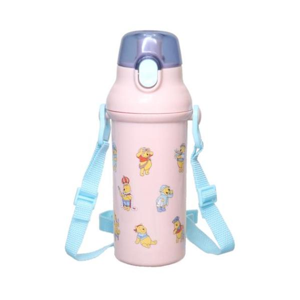 「ピッチャー 冷水筒」 くまのプーさん グッズ 水筒 キャラクター 抗菌食洗機対応直飲みプラワンタッチボトル 480ml コスチューム くまのプーさんのかわいいランチ雑貨シリーズ はちみつ大好き[Winnie the Pooh/くまのプーさ...