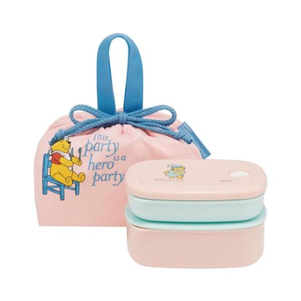 「お弁当箱 シール容器」 くまのプーさん キャラクター お弁当箱セット 巾着付ランチセット コスチューム ディズニー くまのプーさんのかわいいランチ雑貨シリーズ はちみつ大好き[Winnie the Pooh/くまのプーさん]グッズにまたま...