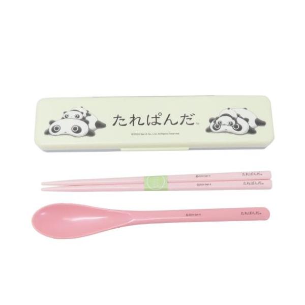 「コンビ トリオセット」 たれぱんだ 抗菌音の鳴らないコンビセット 箸 スプーン お箸＆スプーンセット キャラクター たれぱんだのかわいいランチ雑貨シリーズ サンエックスの大人気キャラクター[たれぱんだ]のキュートなランチ雑貨シリーズこちら...
