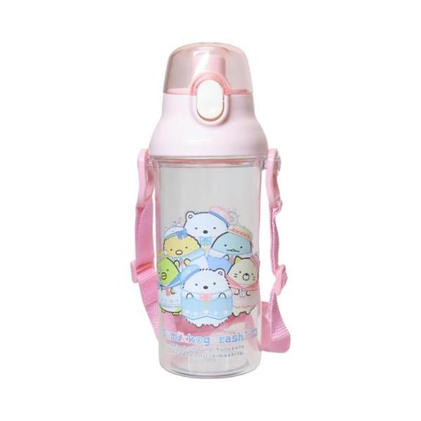 「ピッチャー 冷水筒」 すみっコぐらし 食洗器対応直飲プラ製ワンタッチクリアボトル サンエックス 水筒 キャラクター 480ml しろくまのふるさと すみっコぐらしのかわいいランチ雑貨シリーズ サンエックスの大人気キャラクター[すみっこぐら...