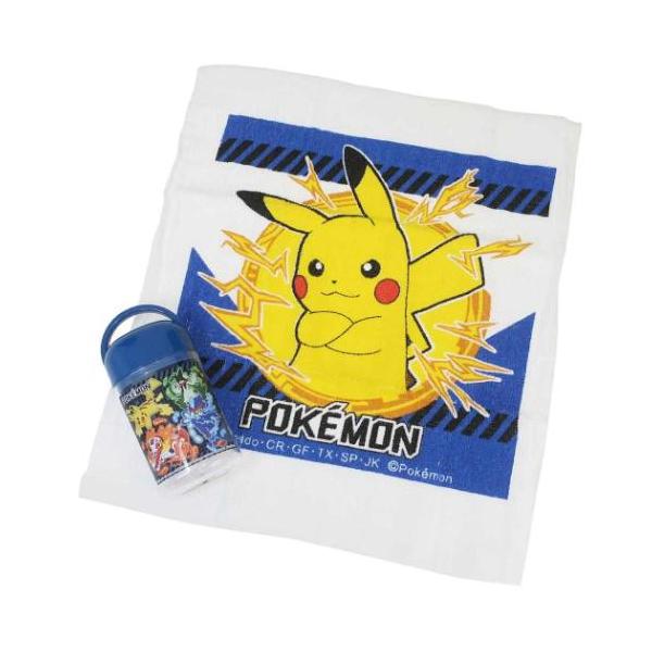 「ハンドタオル」 ポケットモンスター ポケモン キャラクター ミニタオル 抗菌ケース付おしぼり 25 行楽や普段使いに便利なおしぼりとケースのセット 大人気[POCKET MONSTER/ポケットモンスター]グッズにまたまた可愛いnewアイ...