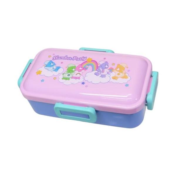 「お弁当箱 シール容器」 ケアベア キャラクター お弁当箱 抗菌 食洗機対応 ふわっと弁当箱 530ml ケアベアのかわいいランチ雑貨シリーズ かわいい表情や色使い、おなかのシンボルマークが人気の[ケアベア/Care Bears]のキュート...